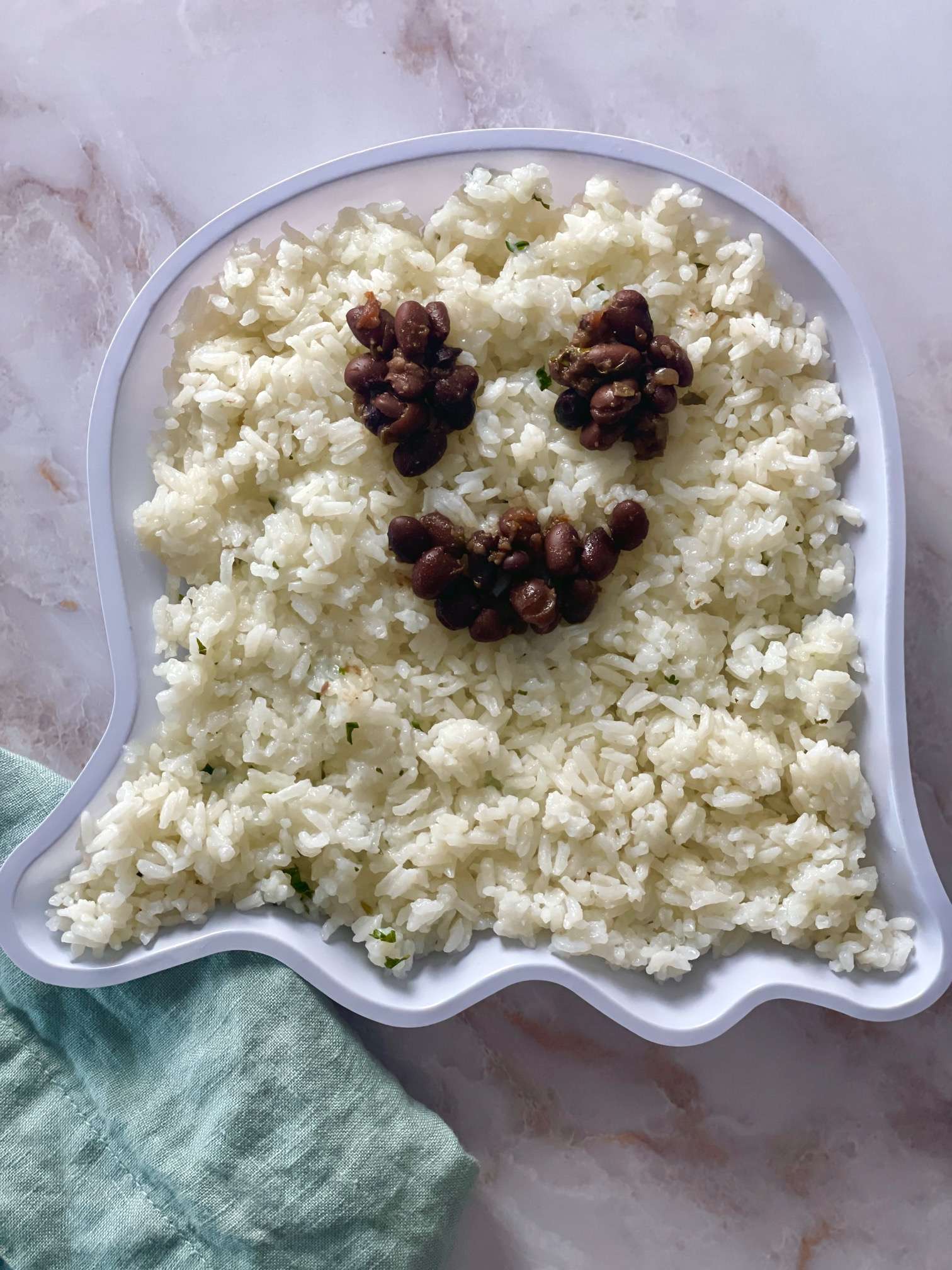 Halloween Rice Ghost - The Little Arepa